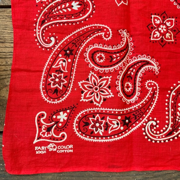 Vintage | Accessories | Vintage Fast Color Paisley Soft Cotton Bandana ...